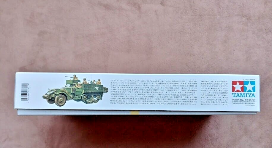 TAMIYA 1/35 No.70 U.S. ARMORED PERSONNEL CARRIER M3A2 HALF-TRACK kit ...