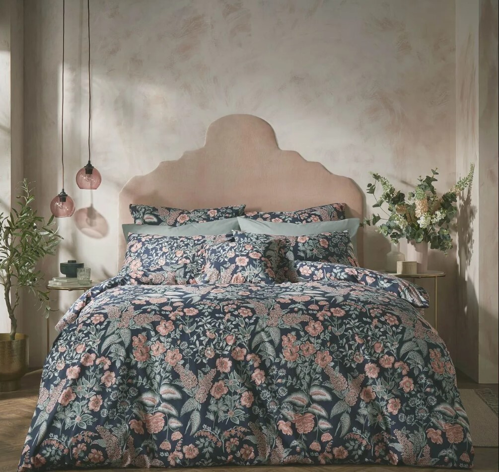 Cotswold Navy Floral Bedding Set Amanda Holden | eBay UK