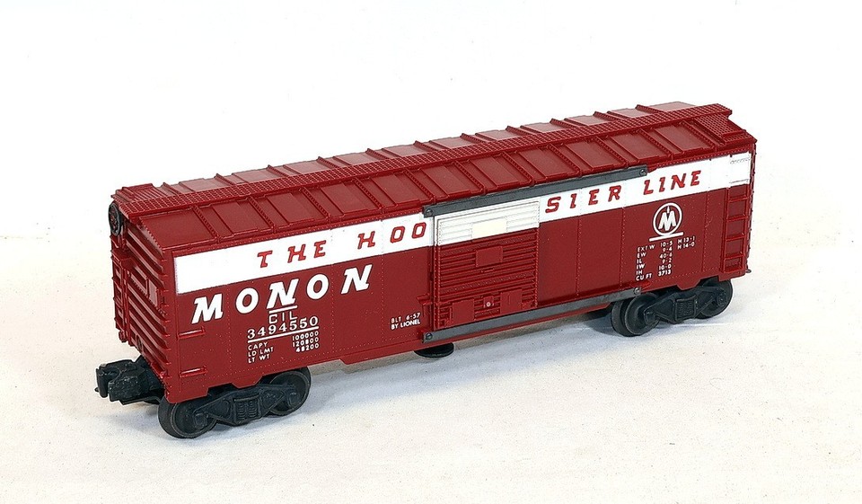 Mint Brand New Postwar Lionel 3494-550 Monon Operating Boxcar (1957-58 ...