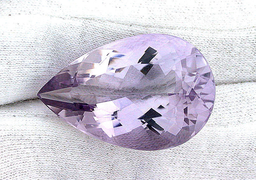 44.99 Carat Natural Brazilian Pear Rose De France Amethyst Gemstone Gem ...