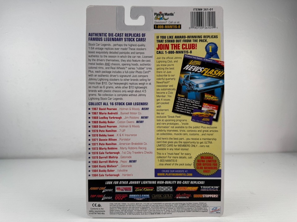 Johnny Lightning Stock Car Legends Darrell Waltrip Pepsi Challenger 1/ ...