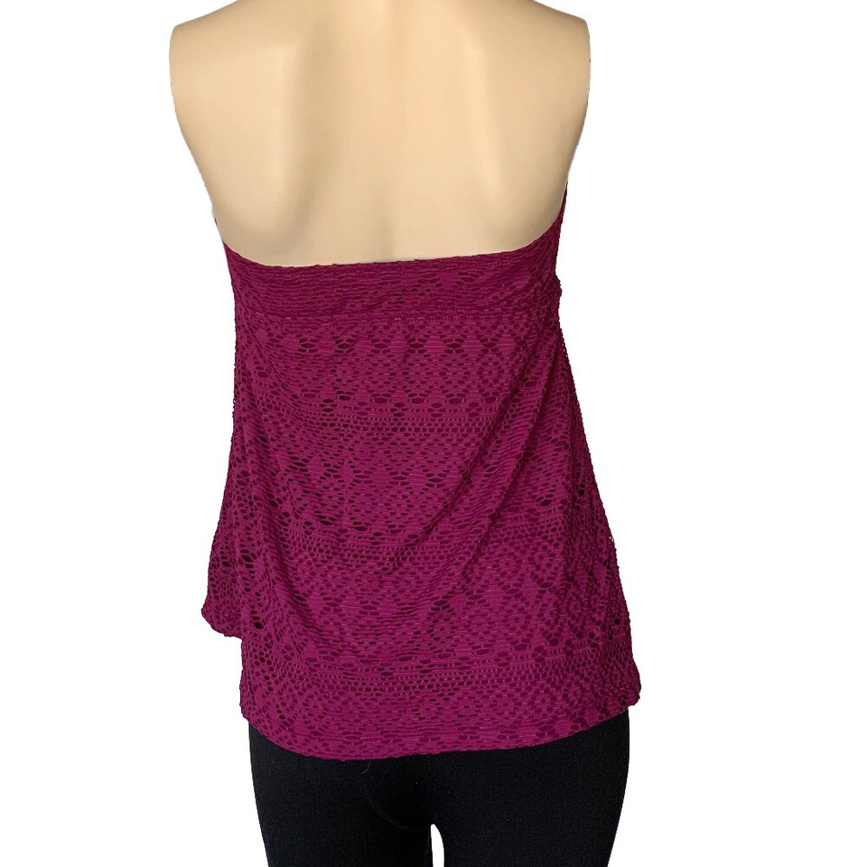 Stylus Crochet Plum Tankini Swim Top Size XXL Msrp $40.00 New | eBay