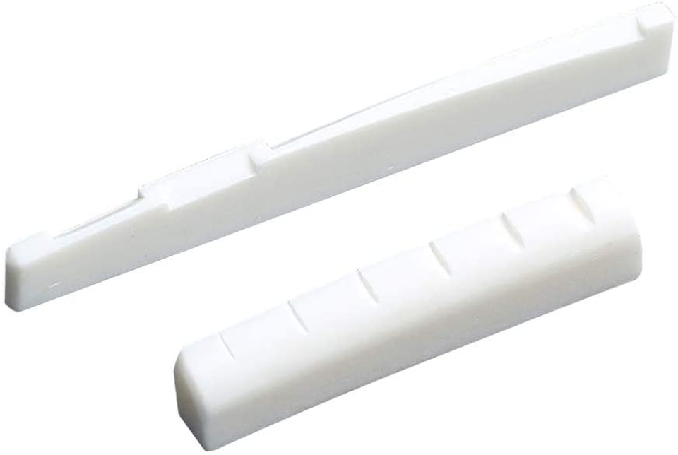 6 String Acoustic Guitar Bone Bridge Saddle and Nut Real Bone Parts | eBay