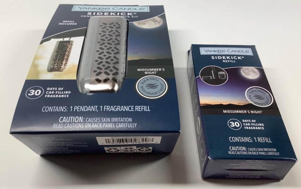 Yankee Candle Car Sidekick MidSummer's Night Pendant Fragrance Kit + 1 ...