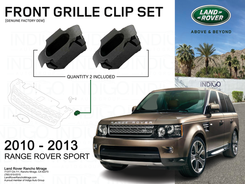 2010-2013 LAND ROVER SPORT FRONT GRILLE CLIP SET 2 x S-LR018173 | eBay
