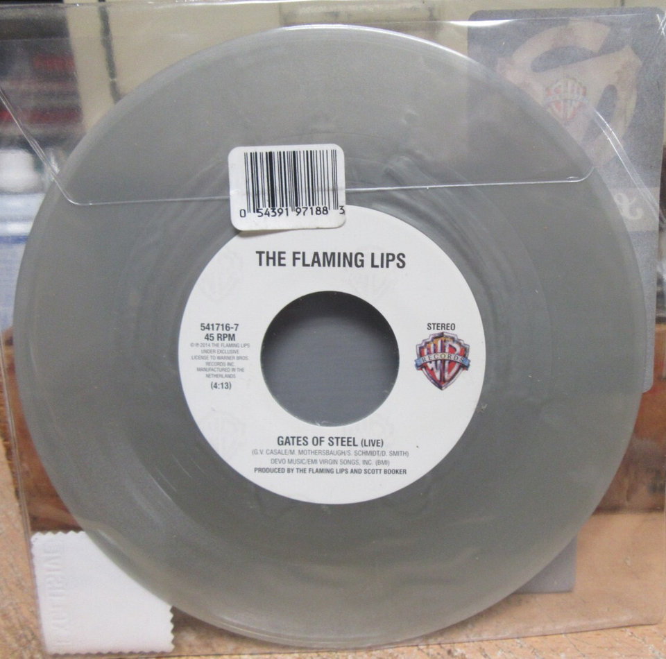 DEVO - FLAMING LIPS GRAY COLORED VINYL RECORD 2014 RECORD STORE DAY ...