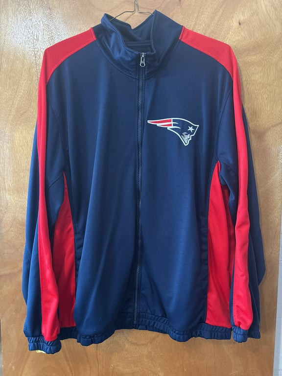NFL Merchandise New England Patriots Size Large 100% Polyester Full Zip ...