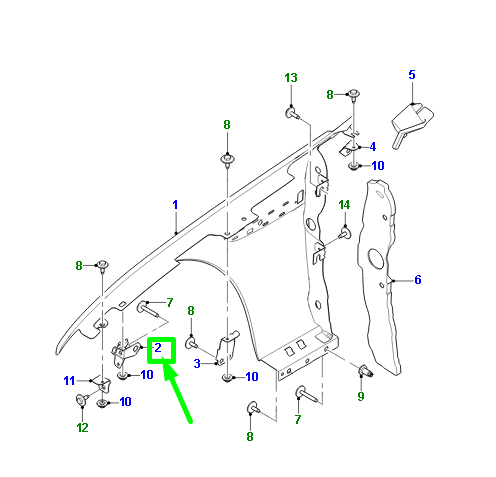 Jaguar OEM 16-17 Xf-fender Front Bracket Right T2H1315 for sale online ...
