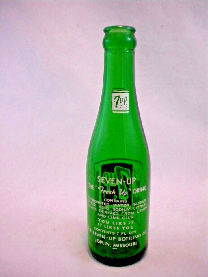 7-Up Green Bottle 7 Ounces Joplin Missouri Bubbles Swimming Suit Girl ...