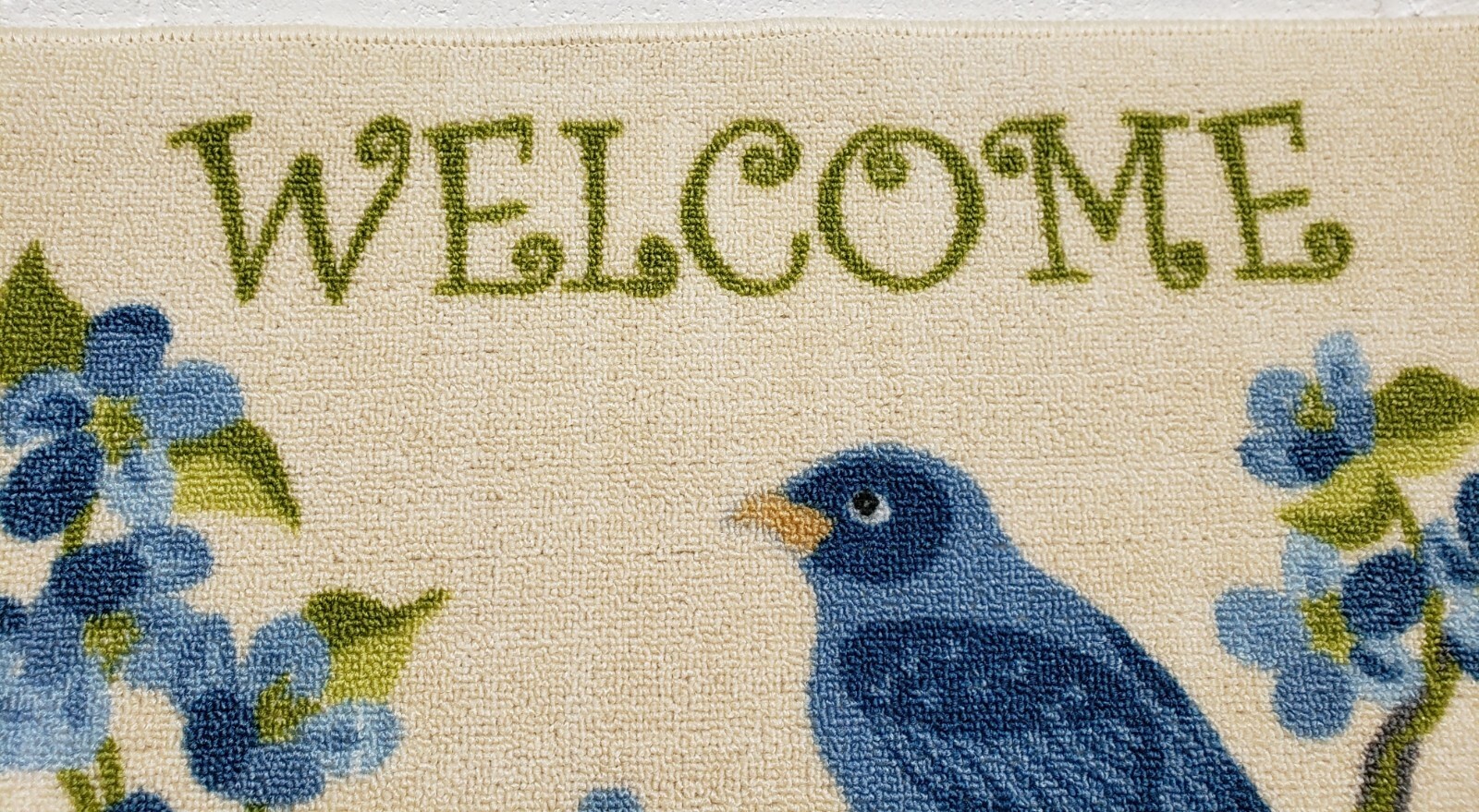 KITCHEN ACCENT RUG (nonskid back)(17"x28") BIRD ON THE TREE,WELCOME ON ...