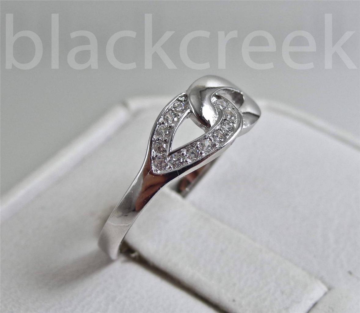 925 Sterling Silver~ ~ Interlocking~ Infinity~ Ring Size 4/5/6/7/8/9/10 ...