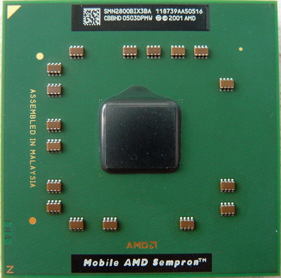 CPU Mobile AMD Sempron 2800+ 1.6GHz - SMN2800BIX3BA Processor Socket ...