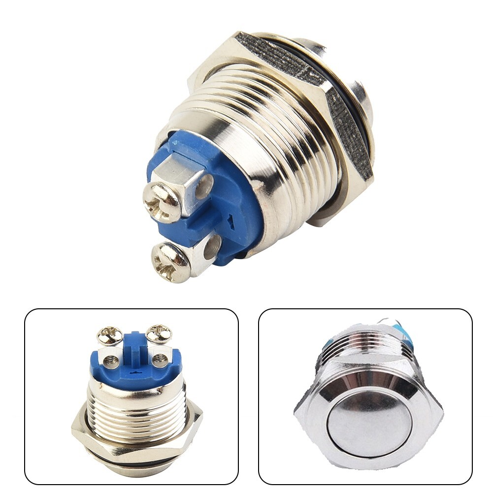 16mm Brass Waterproof Push Button Momentary Switch for Circuit Control | eBay