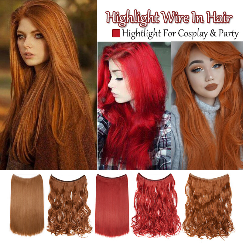 100% Natural As Human Thick Invisible Wire Softs Secret Wire In Hair ...