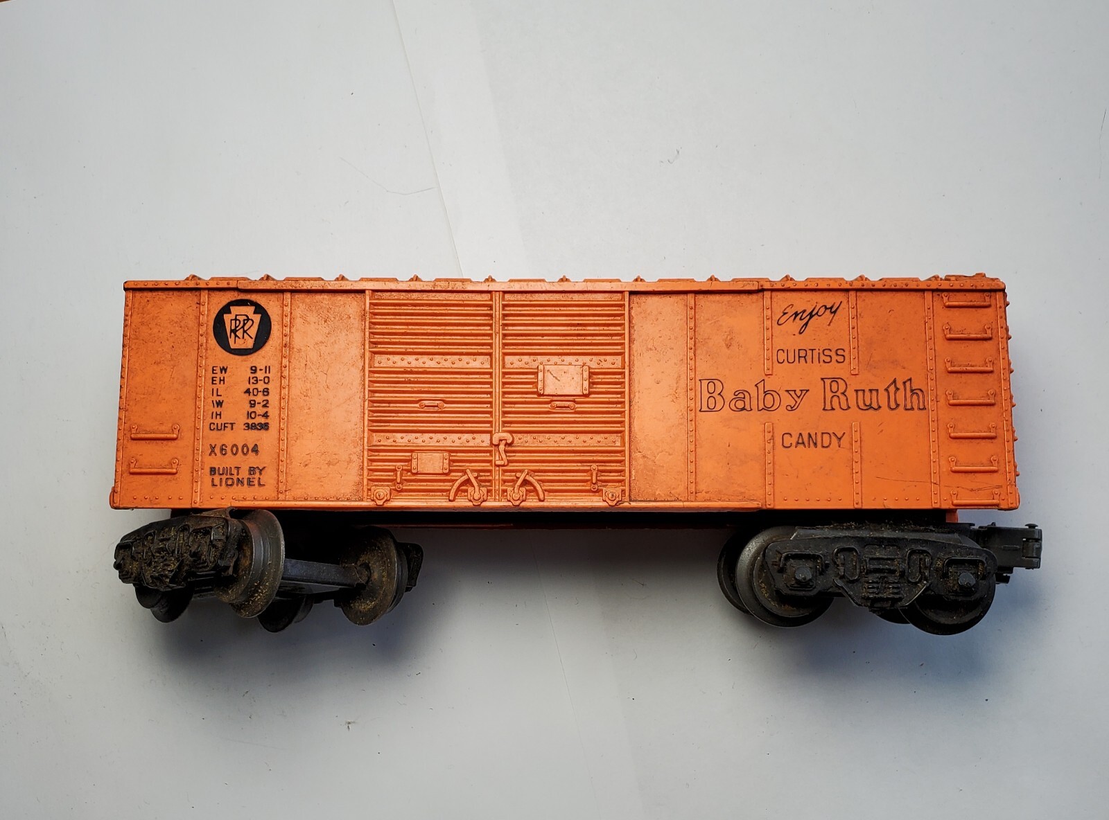 Vintage Lionel Curtiss Candy Baby Ruth X6004 Electric Train Set Boxcar ...