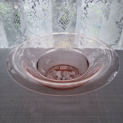 11" HEISEY Gibson Girl Pink Flamingo Rolled Edge Console Bowl | eBay