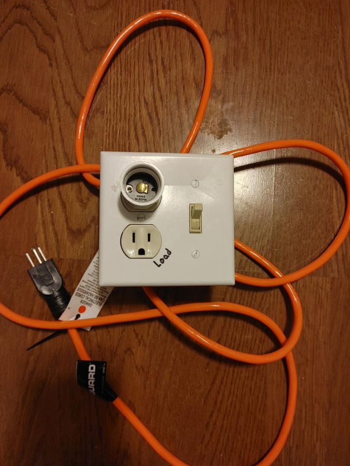 Dim Bulb Tester w/ 100W Bulb & Voltmeter Current Limiter for Amplifiers ...