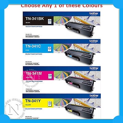 Any 1x Brother Genuine TN-341 BK/C/M/Y Toner Cartridge for MFC-L8850CDW ...