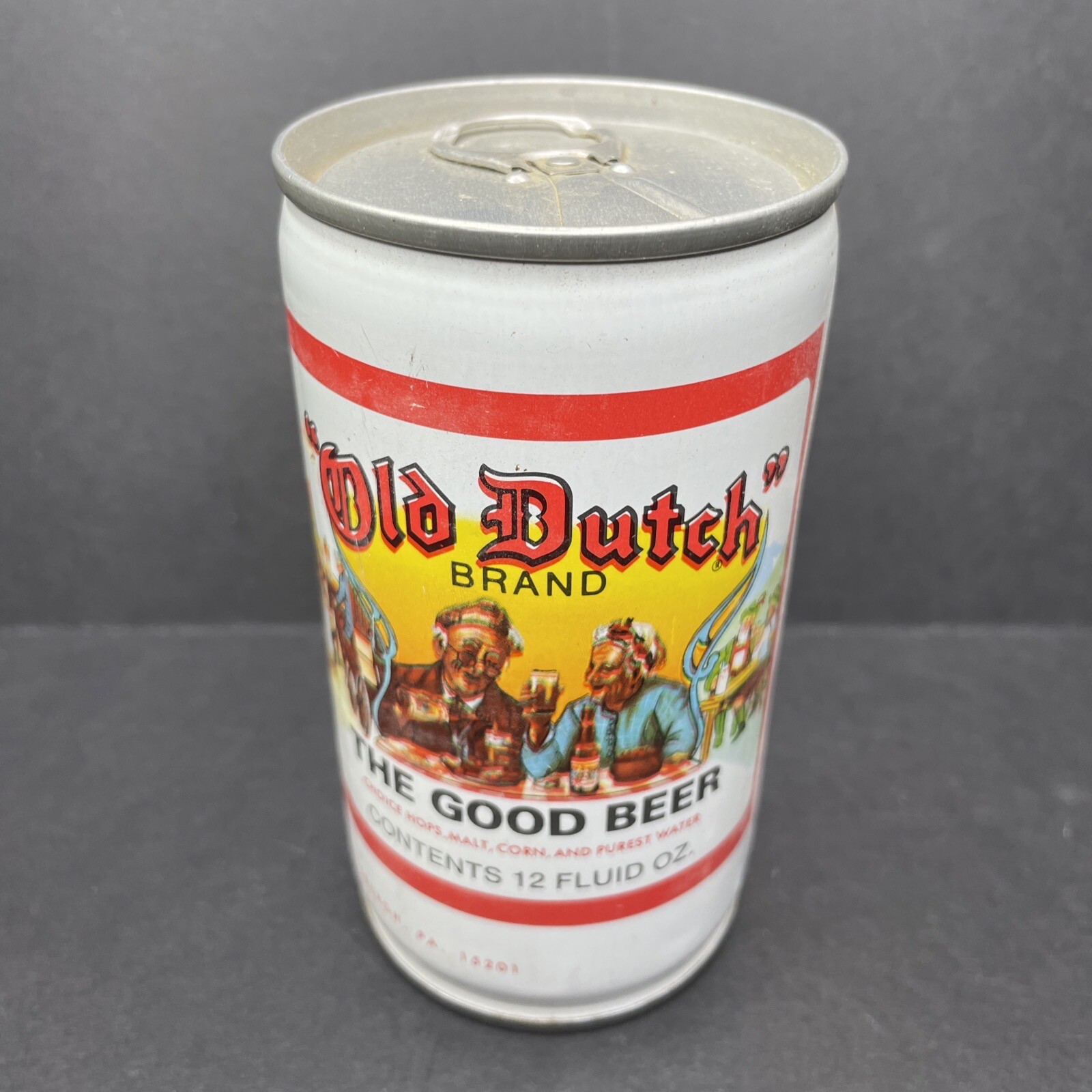 RARE ERROR Vintage Old Dutch PULL TOP Beer Can 341ml MISPRINT VARIANT ...
