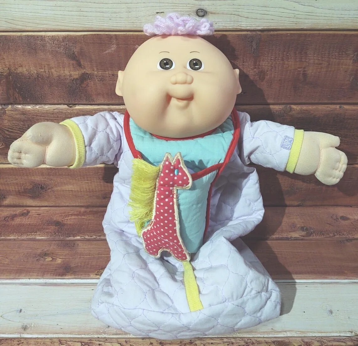 Vintage Cabbage patch Reroot Re Root baby doll 1988 Hasbro HTF Clothes ...