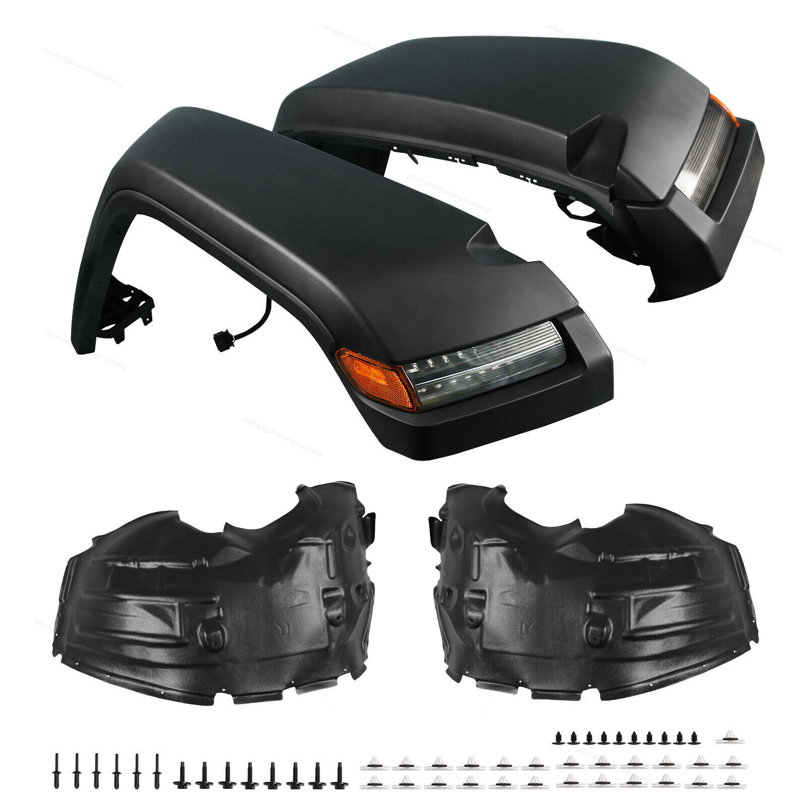 Fit For 18-24 JEEP WRANGLER JL FRONT WHEEL OPENING FENDER FLARES LEFT ...