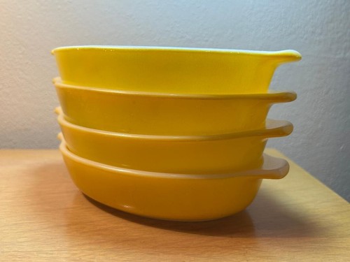 Set 4 VTG Pyrex 700 Pixie Casserole Au Gratin Baking Dishes 10 oz ...