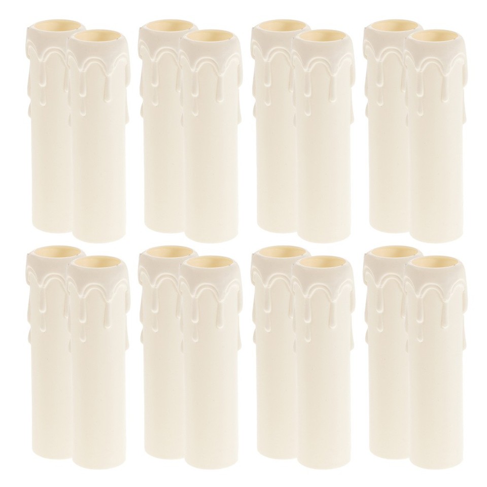 20 Pcs Plastic Candle Socket Tubes Casings For Vintage Chandeliers ...