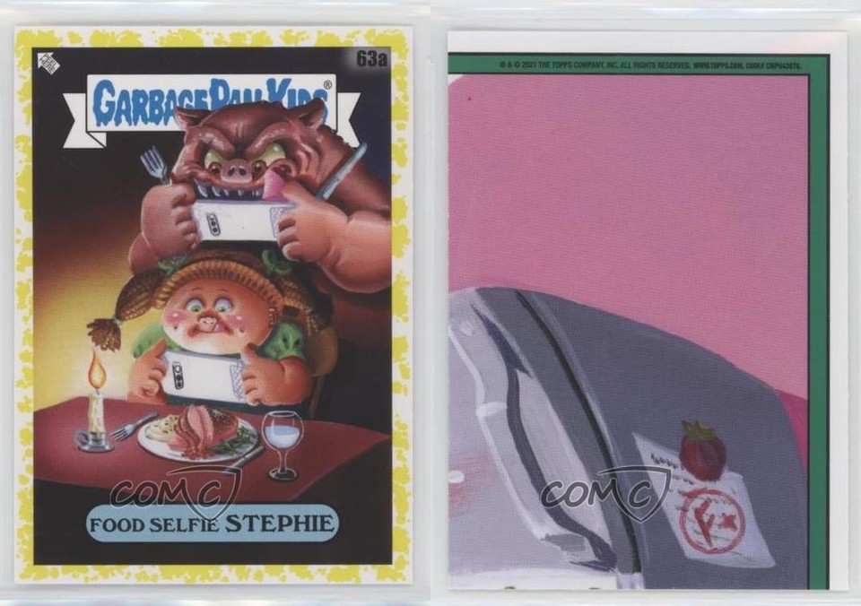 2021 Topps Garbage Pail Kids Food Fight Mustard Yellow Selfie Stephie ...