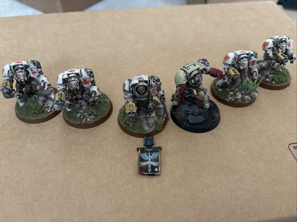 6 Deathwing Terminators Squad Dark Angels Adeptus Astartes 40k 30k Well ...