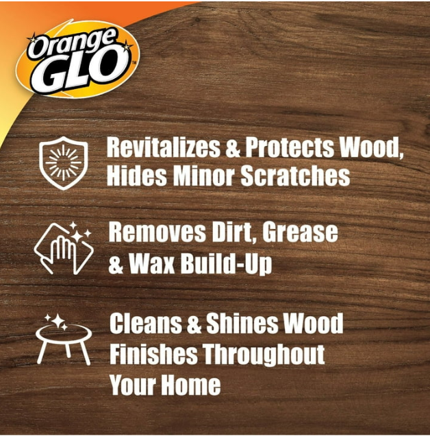Orange Glo Wood Furniture 2-in-1 Clean & Polish Spray, 16 oz. | eBay