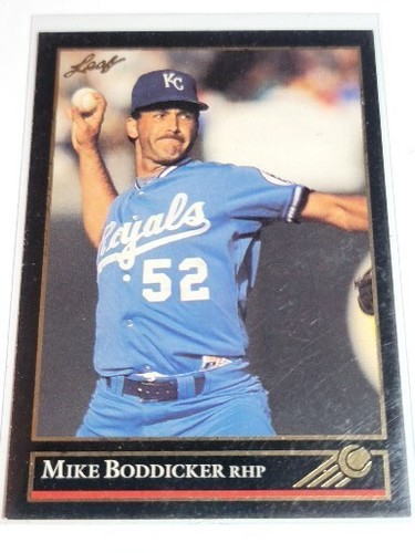 MIKE BODDICKER 1992 Leaf Black GOLD Insert #268. ROYALS | eBay