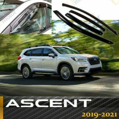 Fit Subaru Ascent 2019-2023 Window Vent Visors Sun Rain Guards Wind ...