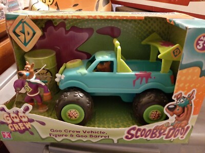 SCOOBY DOO GOO CREW VEHICLE FIGURE & GOO BARREL 4X4 UTE TOY. NEW (BJ332 ...