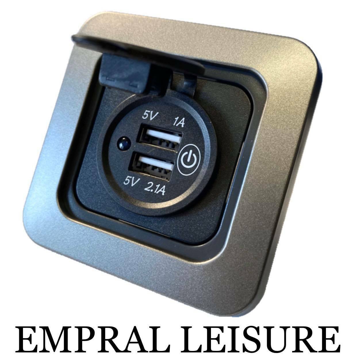 12v CBE C-Line Double Dual USB Socket Charger For Motorhome Campervan ...