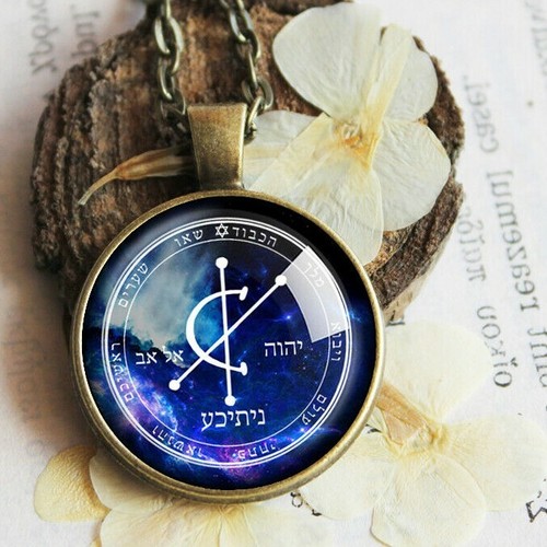 Sigil Nitika Talisman Goetia Occult Spells Ritual Money Wealth Necklace ...