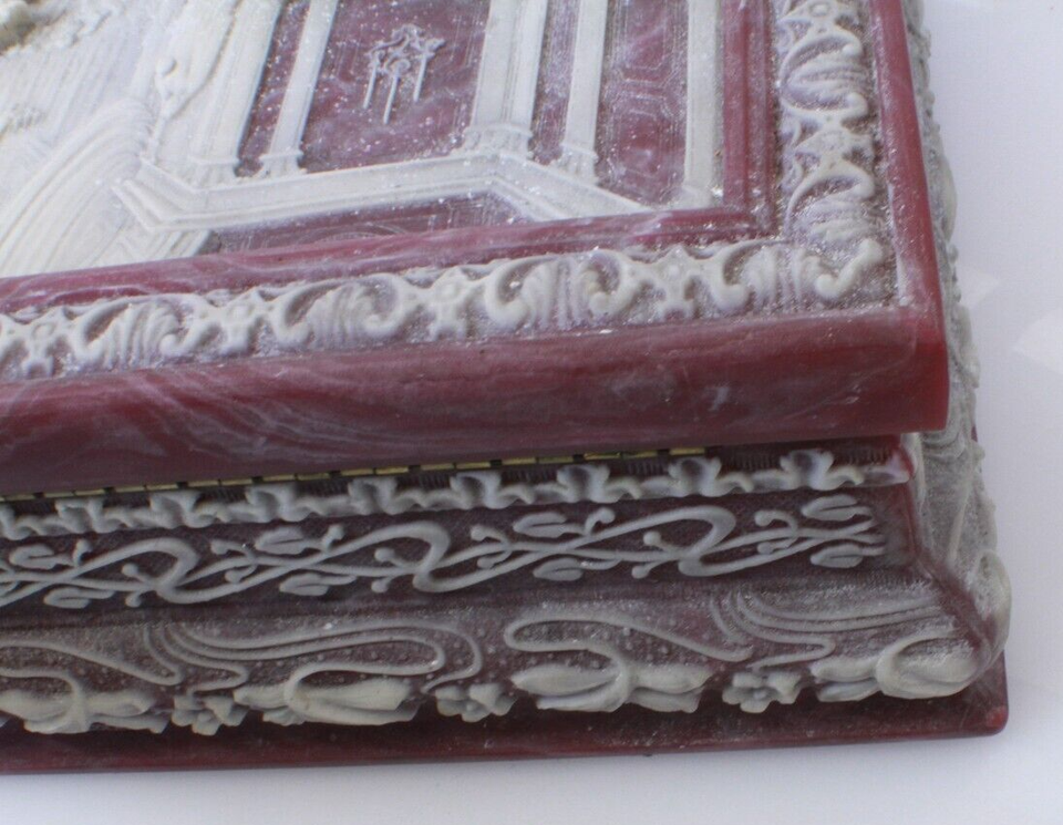 🔥 Vintage Genuine Incolay Stone Jewelry Trinket Box 🔥 | eBay