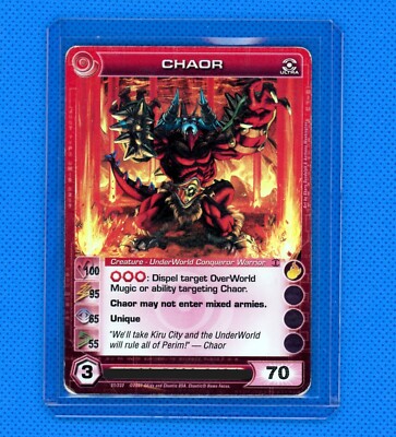 CHAOTIC TCG CHAOR ULTRA RARE FOIL 31/232 1ST EDITION DOP | eBay