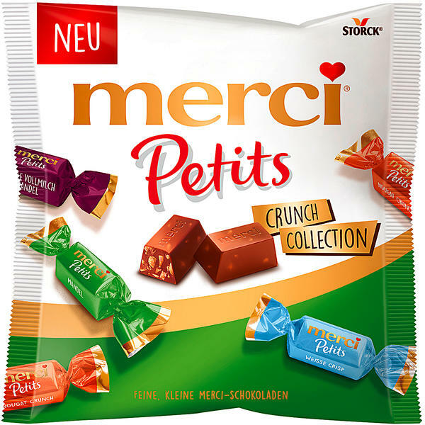 Merci Petits Crunch Collection Pralinen Schokolade 12x125 g Bt | eBay