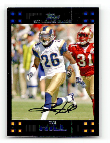 Tye Hill 2007 Topps Football #242 St. Louis Rams | eBay