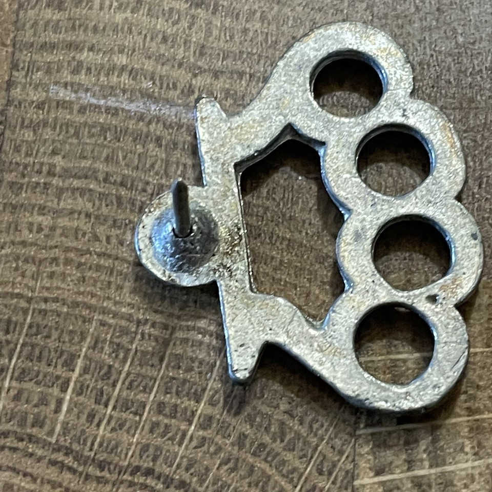 Metal Brass Knuckles Pin Motorcycle Biker Club Vest Jacket Hat Shirt ...