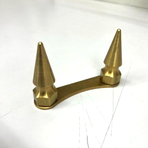 BIG brass spike BRASS Harley SPRINGER BRIDGE top plate spring brace ...