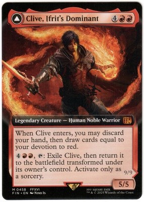 Magic the Gathering - Clive, Ifrit's Dominant Extended Art - Final ...