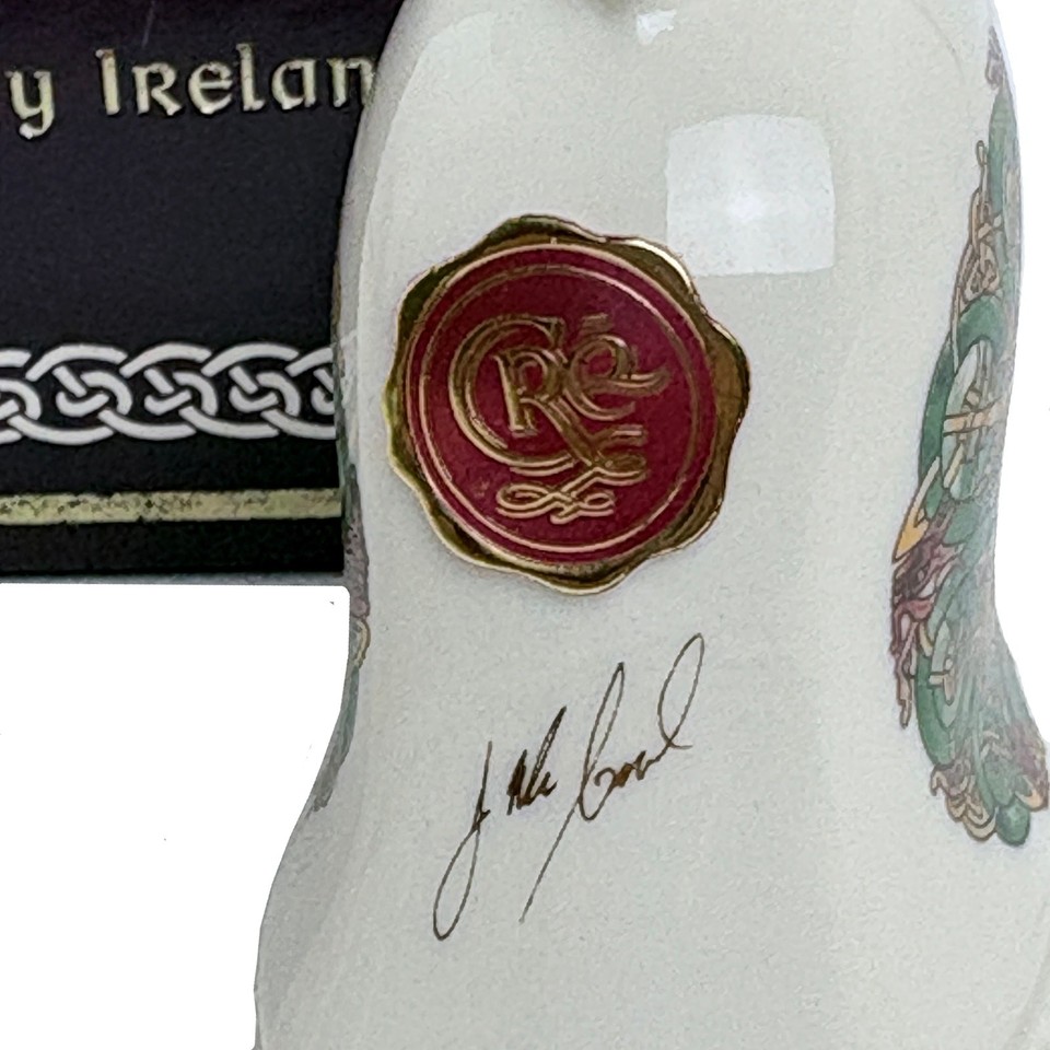 Cre Irish Porcelain Celtic Christmas Bell Handmade In Ireland 5.25 ...