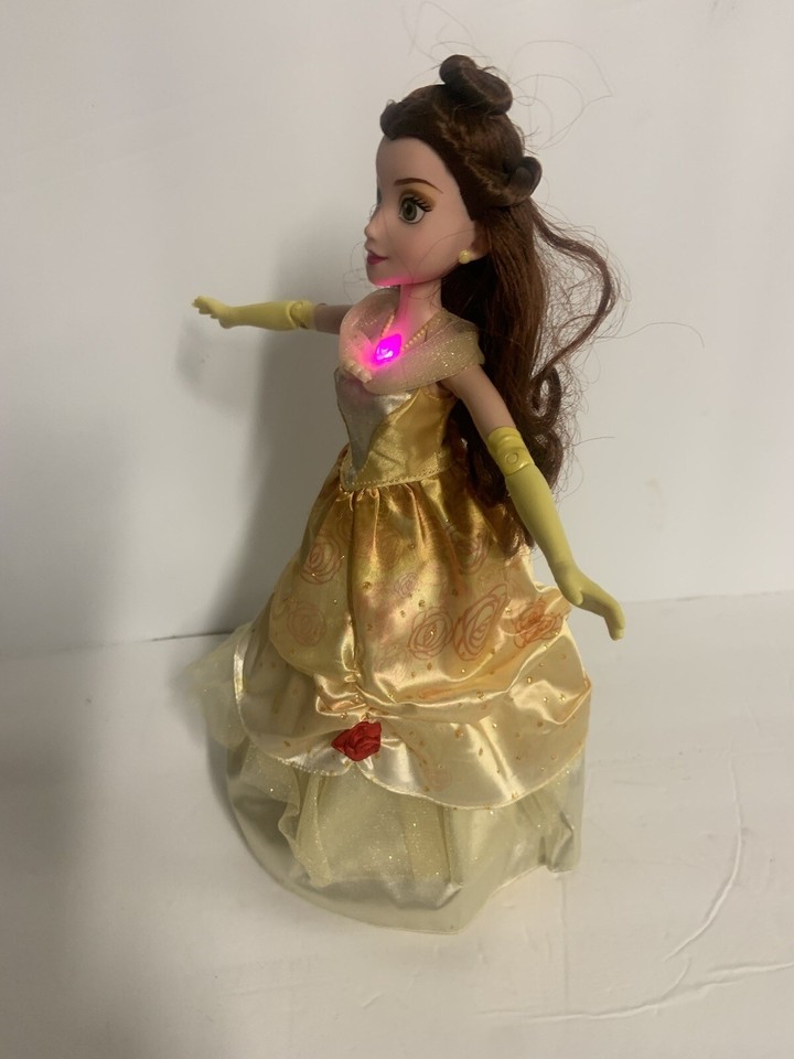 DISNEY Dance Code Disney Princess Belle Doll with 100 phrases 7 songs ...