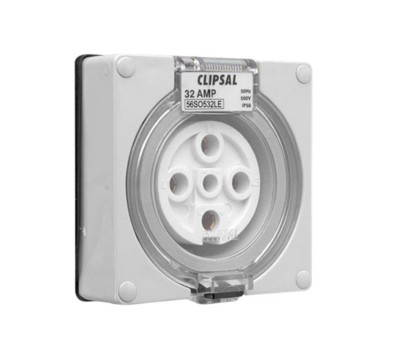 SCHNEIDER Waterproof Module IP66 5 Pin Socket 32A Outdoor Wall Outlet 3 ...