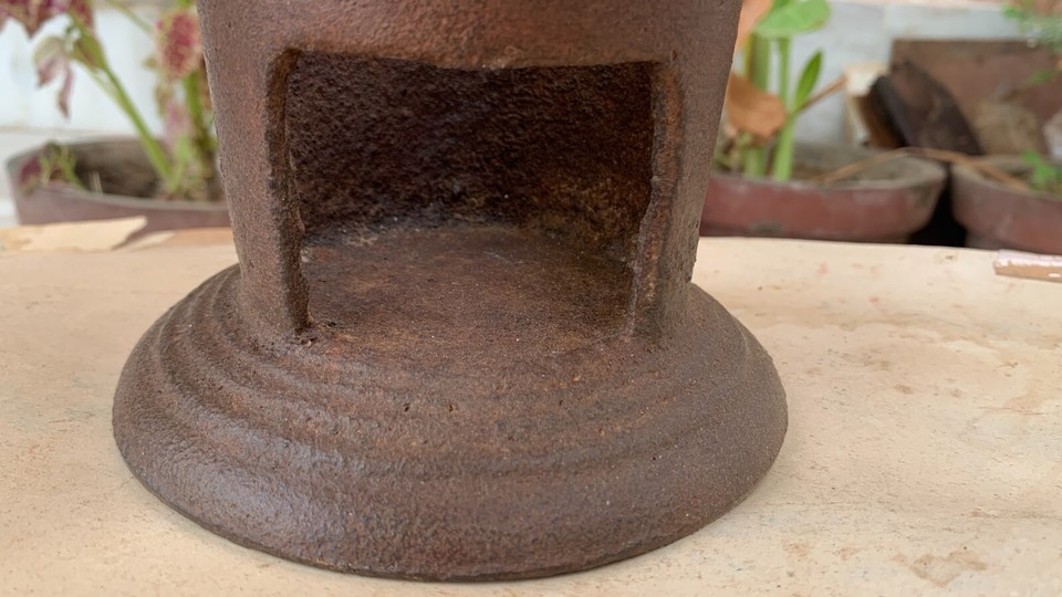 Antique Old Iron Bid Charcoal Cooking Gas Stove Sigdi Barbecue Tandoor ...