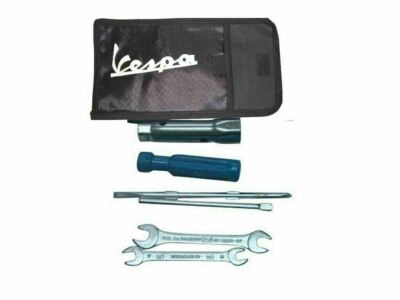 VESPA LML COMPLETE HANDY TOOL KIT IN BLACK WOVEN POUCH VESPA LOGO @US ...