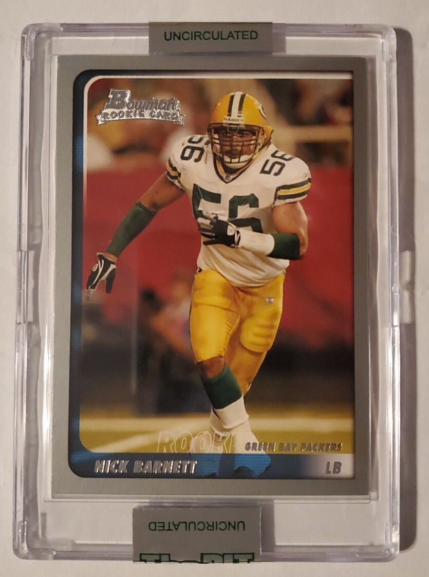 2003 Bowman Nick Barnett Rookie Silver Uncirculated Green Bay Packers ...