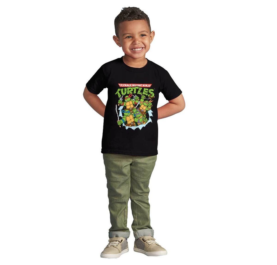 TMNT 90s Retro Ninja Turtles Cartoon Toddler Boy Girl T Shirt | eBay