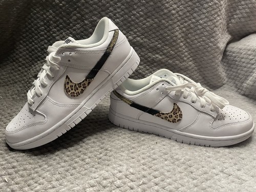 Size 8.5 - Nike Dunk Low SE Animal Swoosh - White Leopard 2021 ...